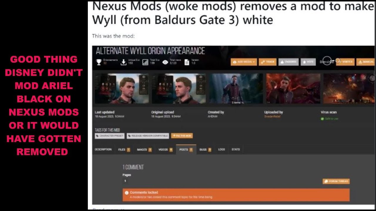 Mod That Makes NPC White Banned - YouTube