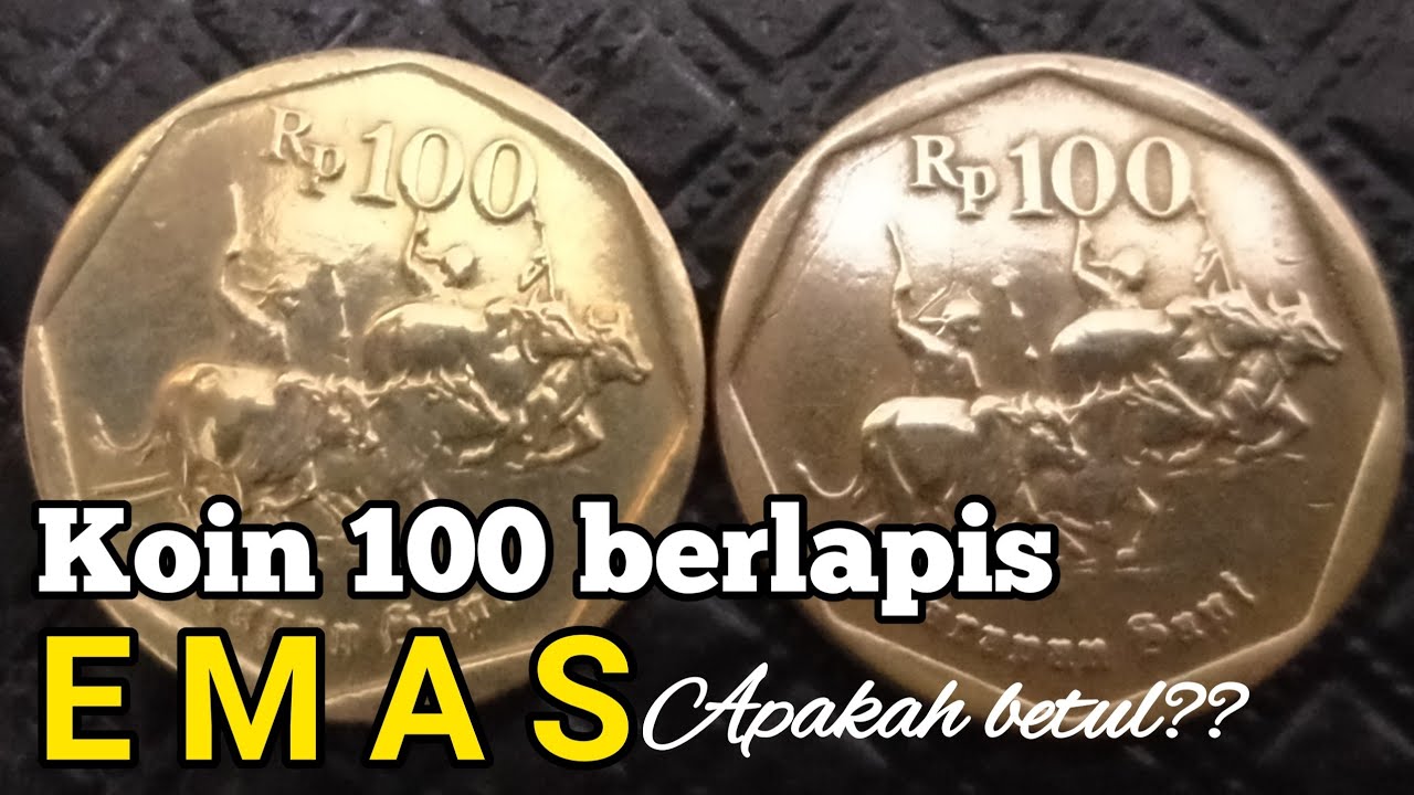 UANG KOIN 100 RUPIAH TAHUN 1991||UANG KARAPAN SAPI - YouTube