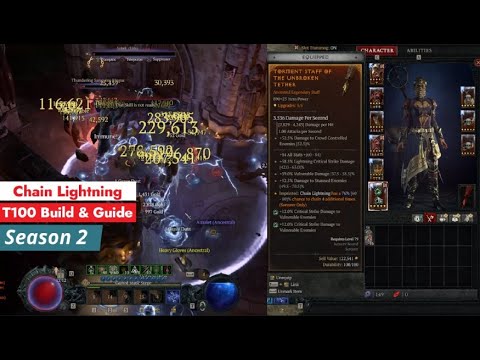 Tier 100 Farming - Sorceress Chain Lightning Build & Guide - Diablo 4 ...