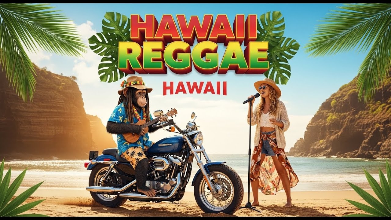Golden Sunset Reggae from Hawaii 🌅 | Relax, Vibe, and Feel the Aloha # ...