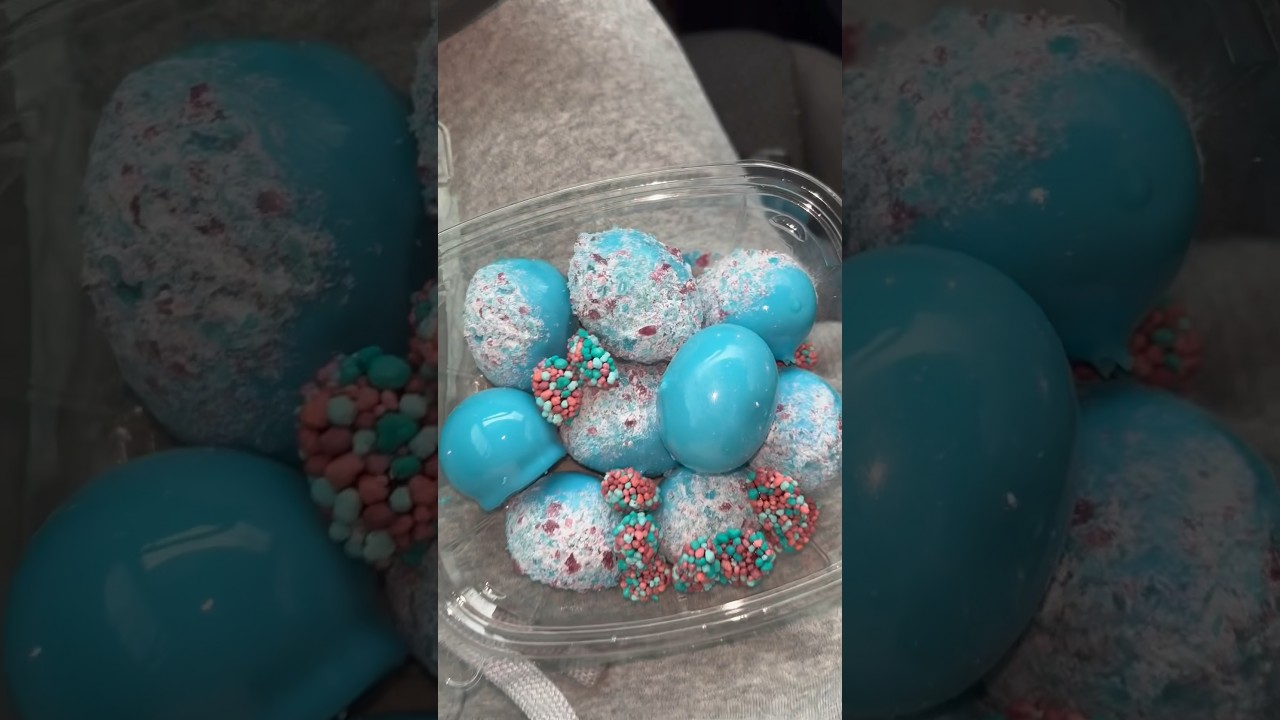 Blue raspberry candied grapes 🍬🍇 #foodreview #hilarious #foodie #shorts ...