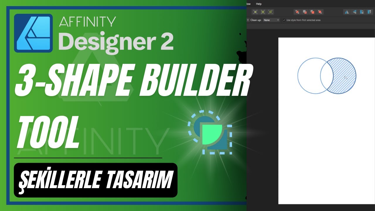 AFFINITY DESIGNER 2 DERSLERİ | ŞEKİL OLUŞTURMA ARACI (SHAPE BUILDER TOOL) #3 - YouTube