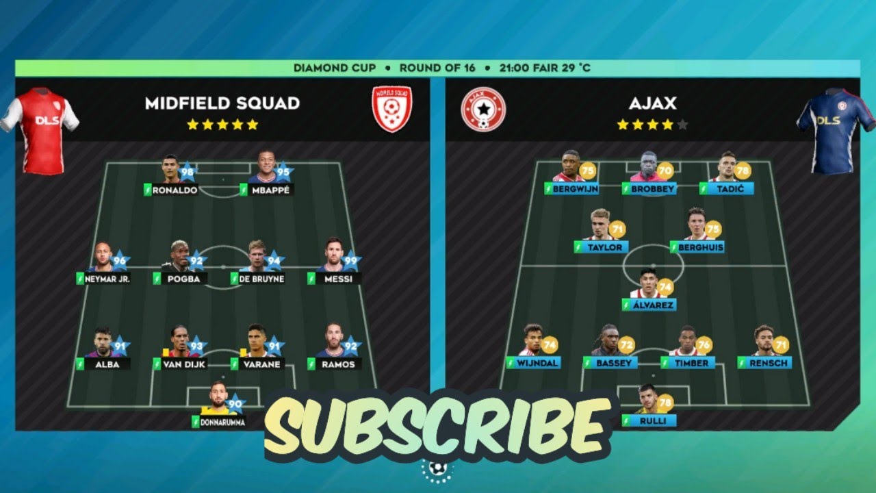 DLS 23 iOS Gameplay #2 Diamond Cup R-O-16, MIDFIELD SQUAD vs AJAX FC 🔥⚽ ...