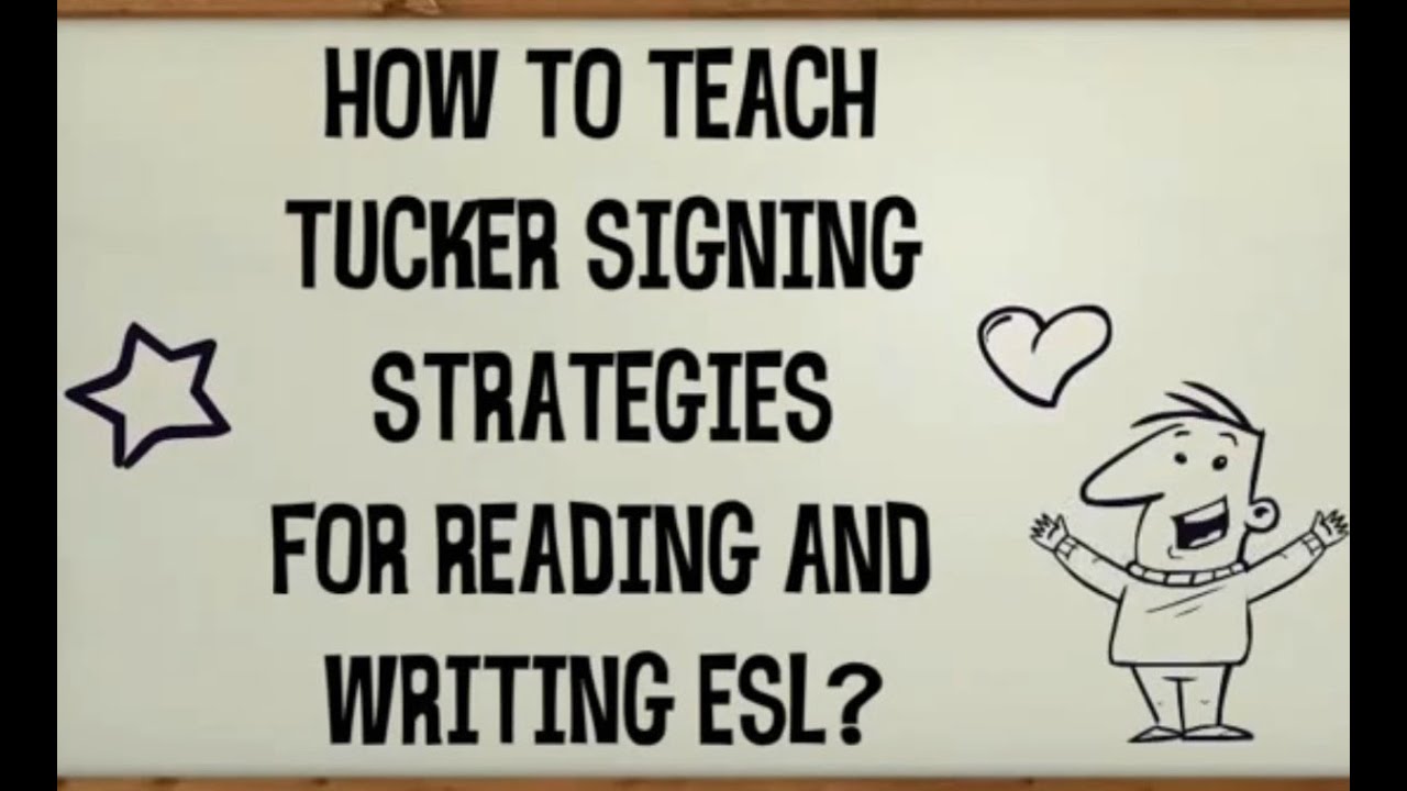 HOW TO TEACH TUCKER SIGNGING STRATEGIES FOR R&W? - YouTube