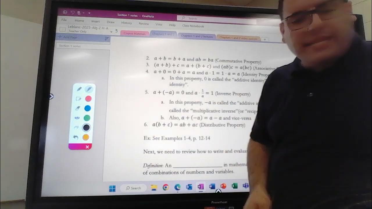 Algebra II Honors Section 1 Lecture - YouTube