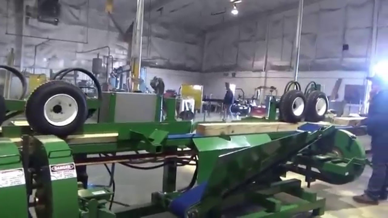 Morgan Three Head Resaw With Return - YouTube