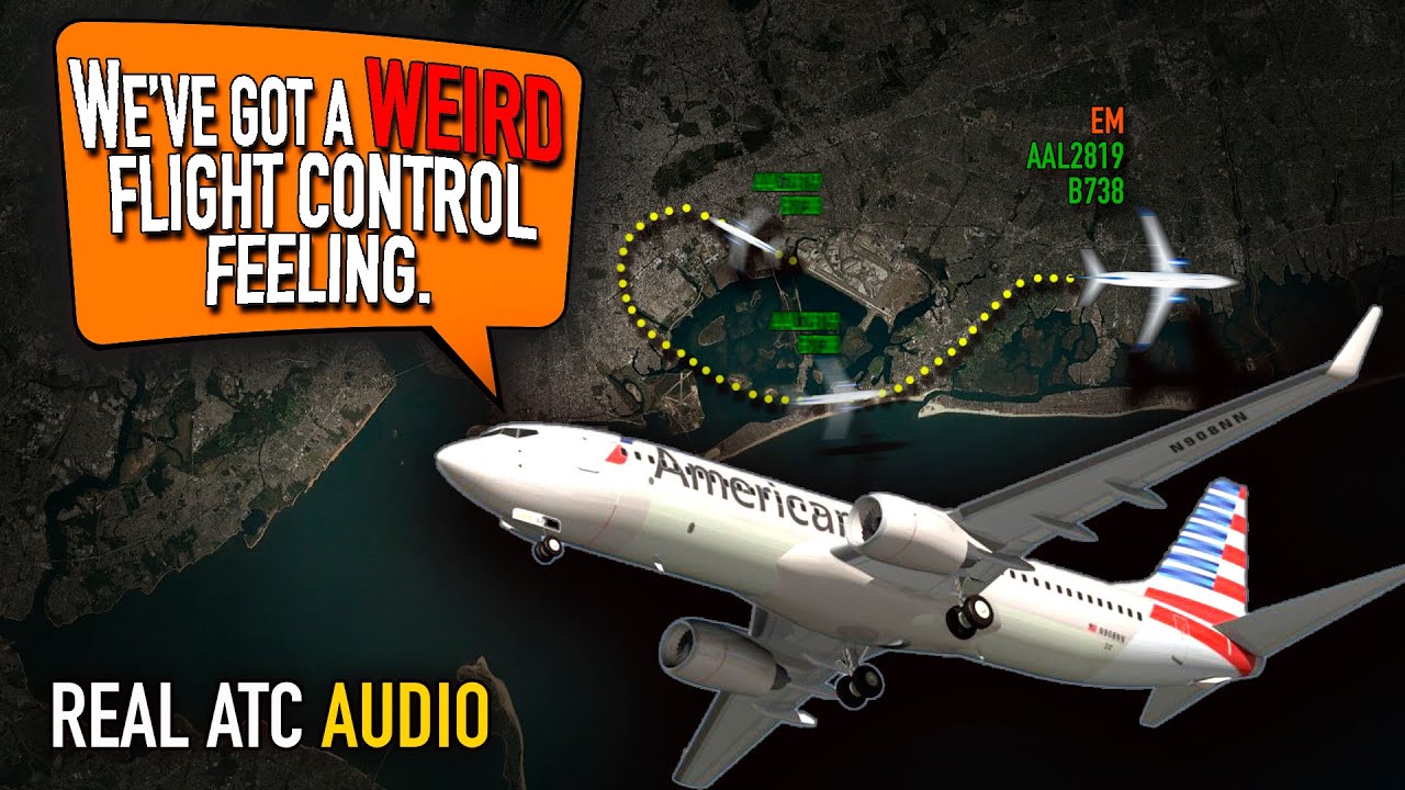 WEIRD Flight Control Feelings After Takeoff. American Boeing 737-800 ...