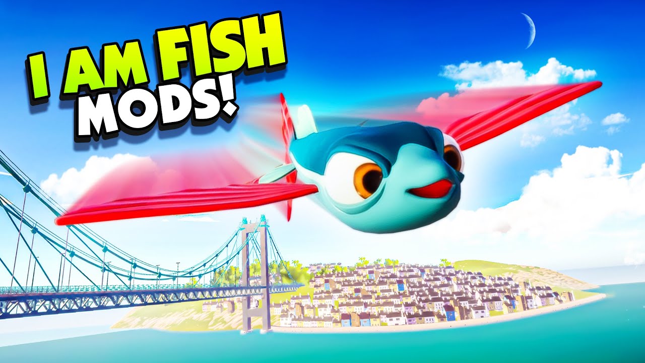 FLYING FISH Can Fly Over The WHOLE MAP With Mods! - New I Am Fish ...