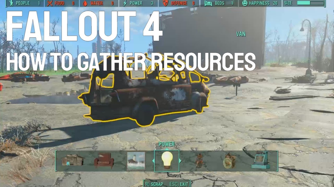 Fallout 4 - how to quickly gather resources 🔨 for settlement building ...
