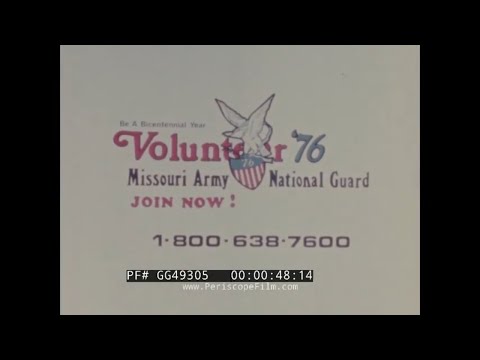 IKLAN REKRUTMEN PENJAGA NASIONAL ANGKATAN DARAT MISSOURI TAHUN 1976 GG49305