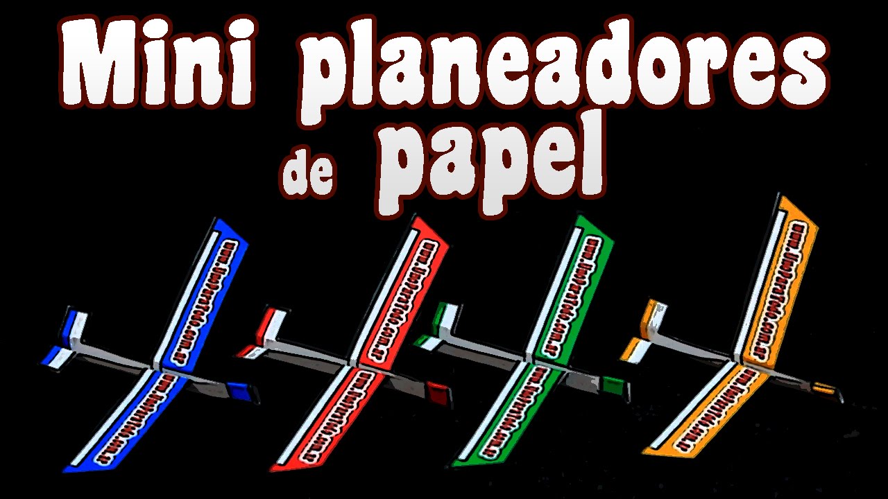 Como hacer un mini planeador de papel - YouTube