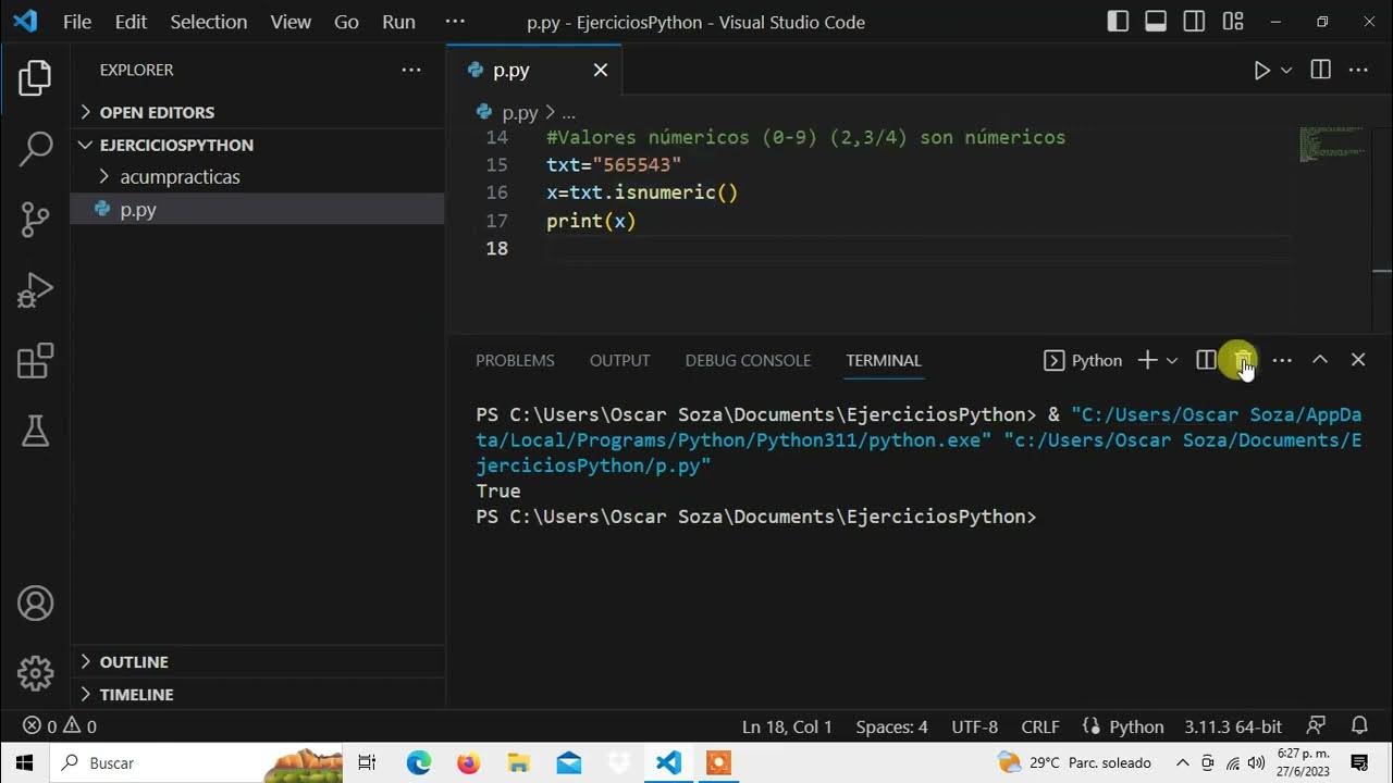 Curso de Programacion Python desde Cero Metodos de Cadena Video 04 - YouTube