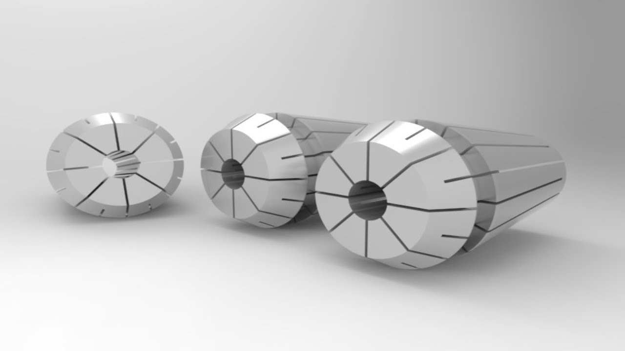 how to sketch a collet on Solidworks step by step - YouTube