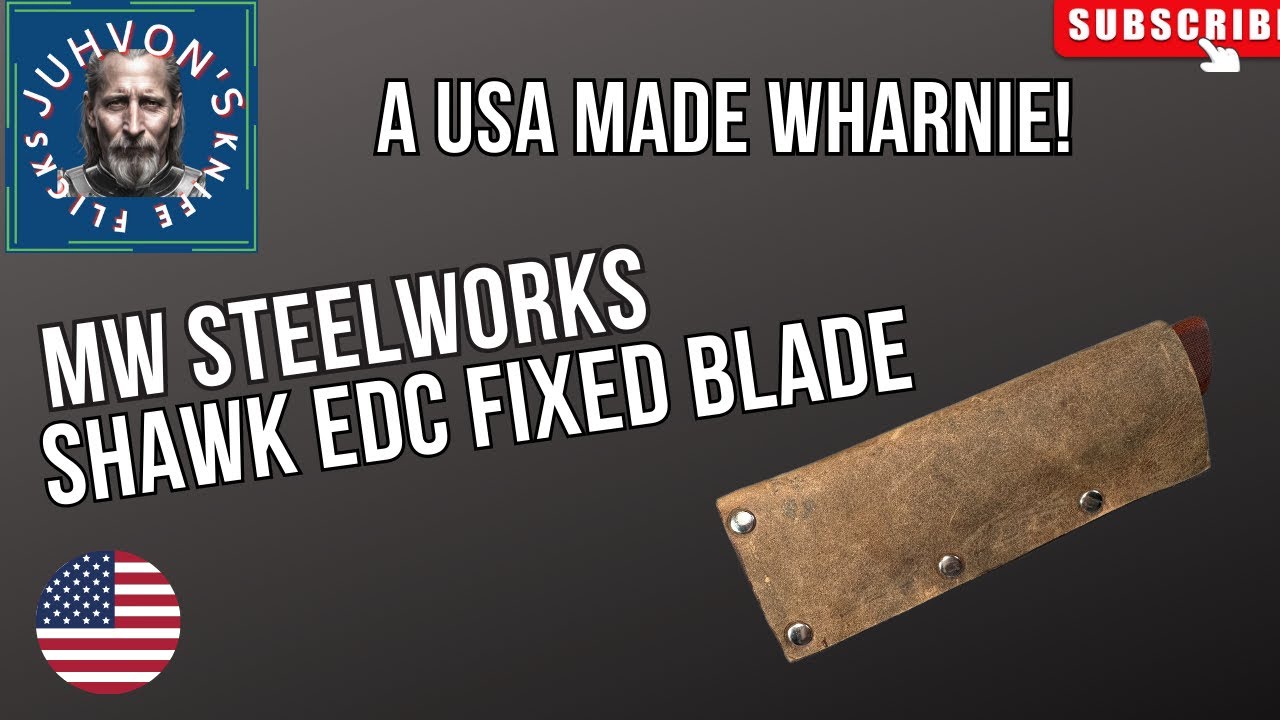MW Steel Works Shawk EDC Wharncliffe Fixed Blade! - YouTube