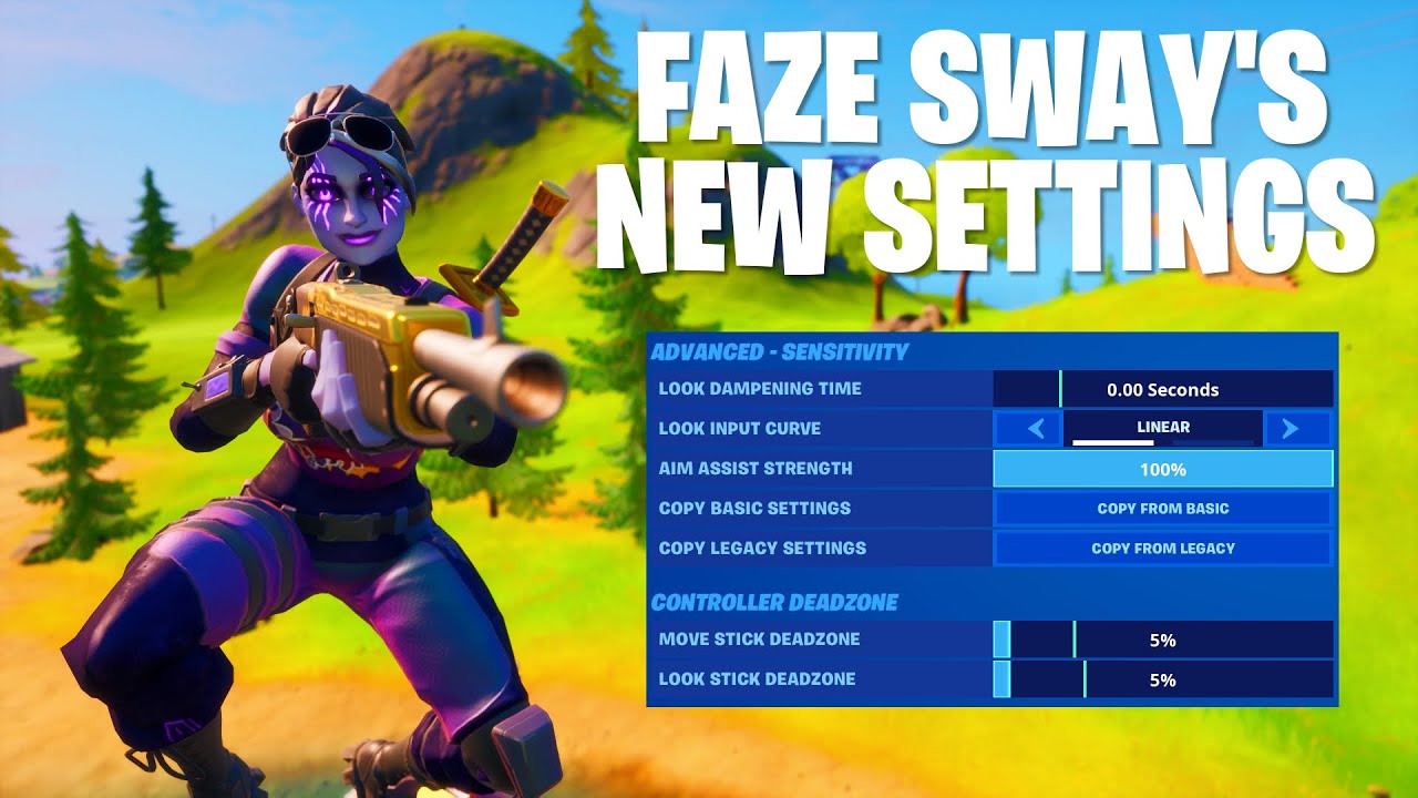 Trying FAZE SWAYS NEW FORTNITE SETTINGS Made Me 10X FASTER - YouTube