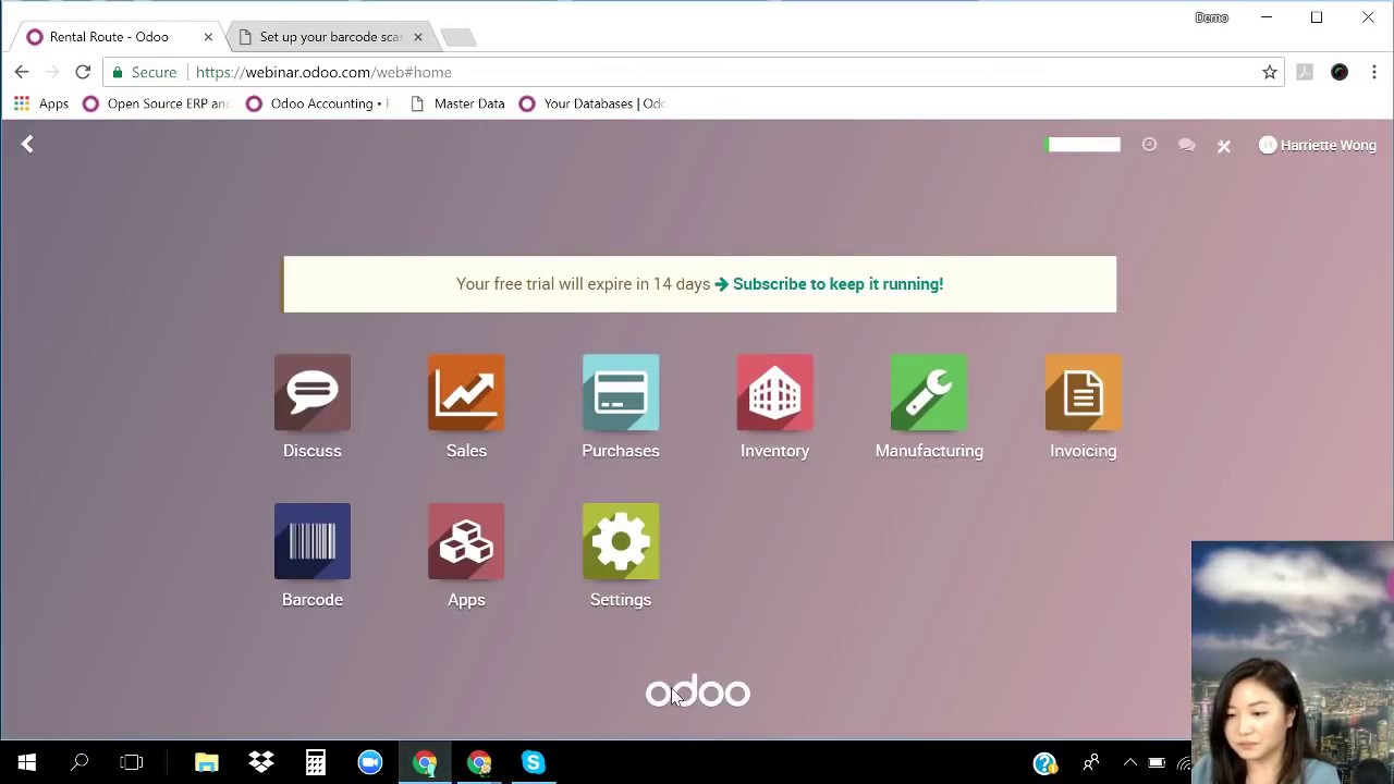 Warehouse- how to manage my inventory in Odoo - YouTube