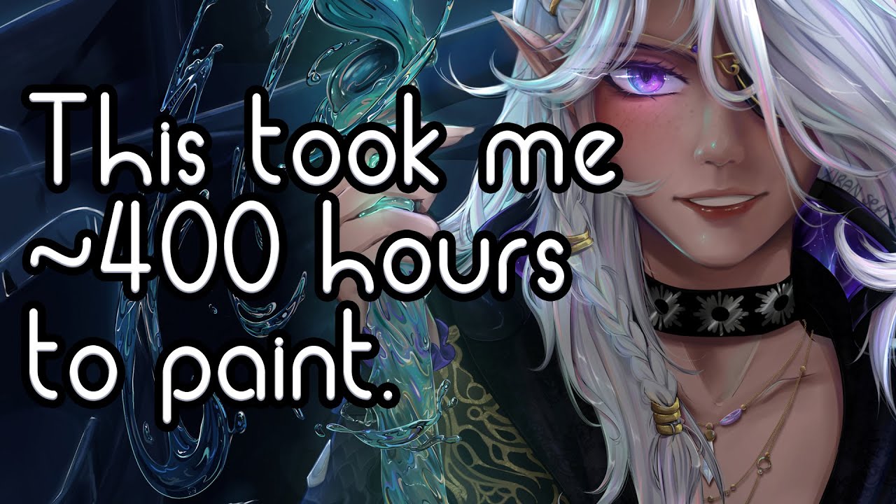 This Painting took me over a YEAR to finish! | Timelapse & (text ...