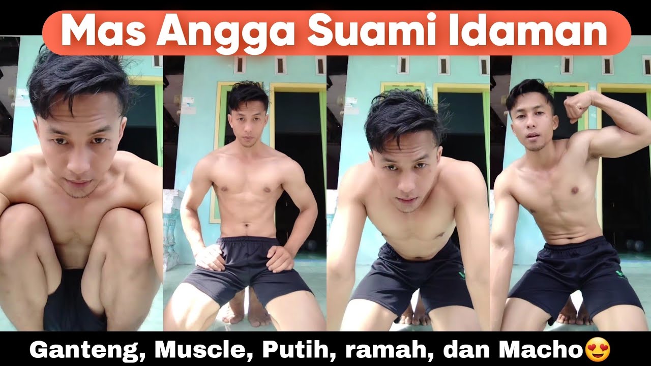 Mas angga si papah muda ganteng live workout di depan rumah, sungguh ...