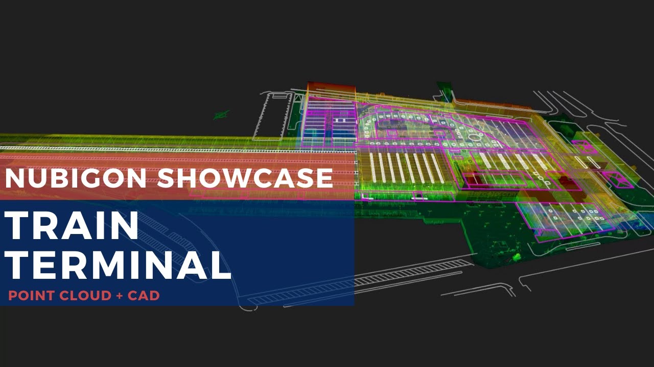 Train Terminal Showcase - Point Cloud and CAD - YouTube