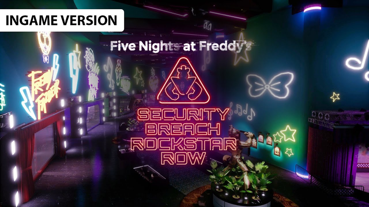 FNaF: Security Breach SoundTrack: "Rockstar Row" (Внутриигровая Версия ...