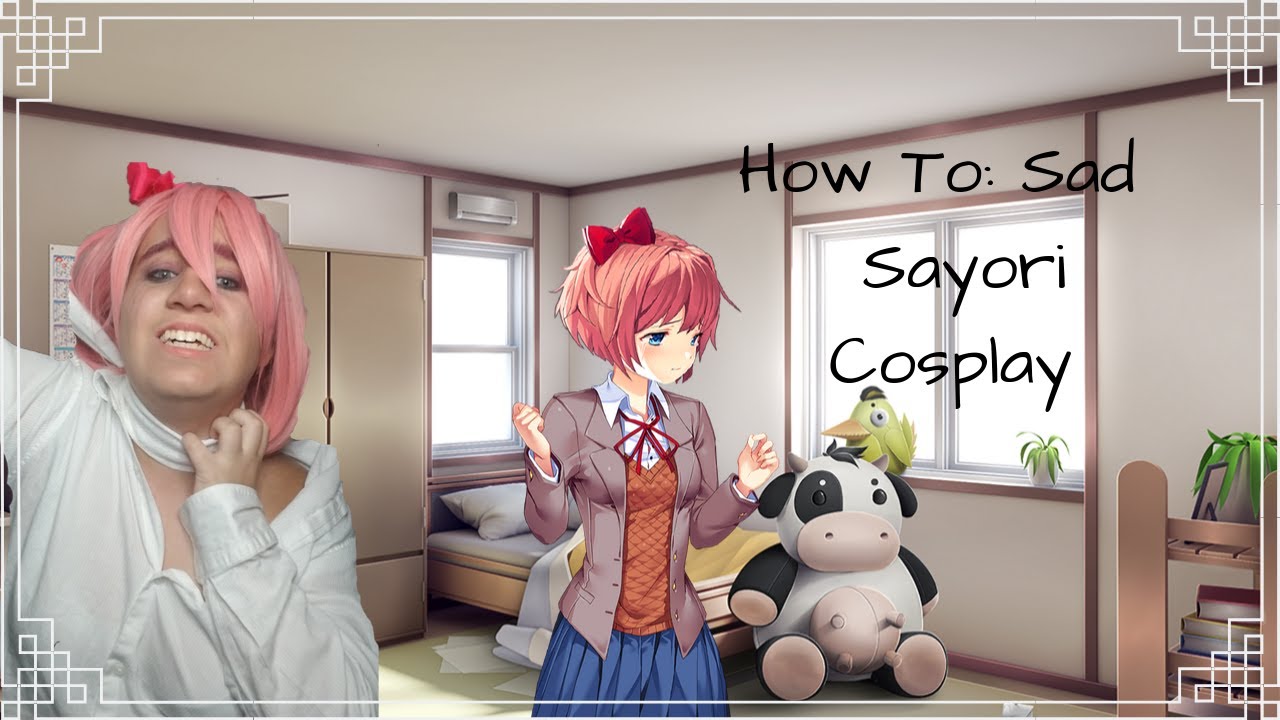 Sayori Makeup Tutorial | Doki Doki Literature Club Cosplay - YouTube