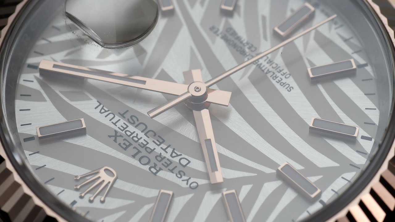 You never saw the Palm Motif Dial like this; The 2021 Rolex Datejust 36 ...