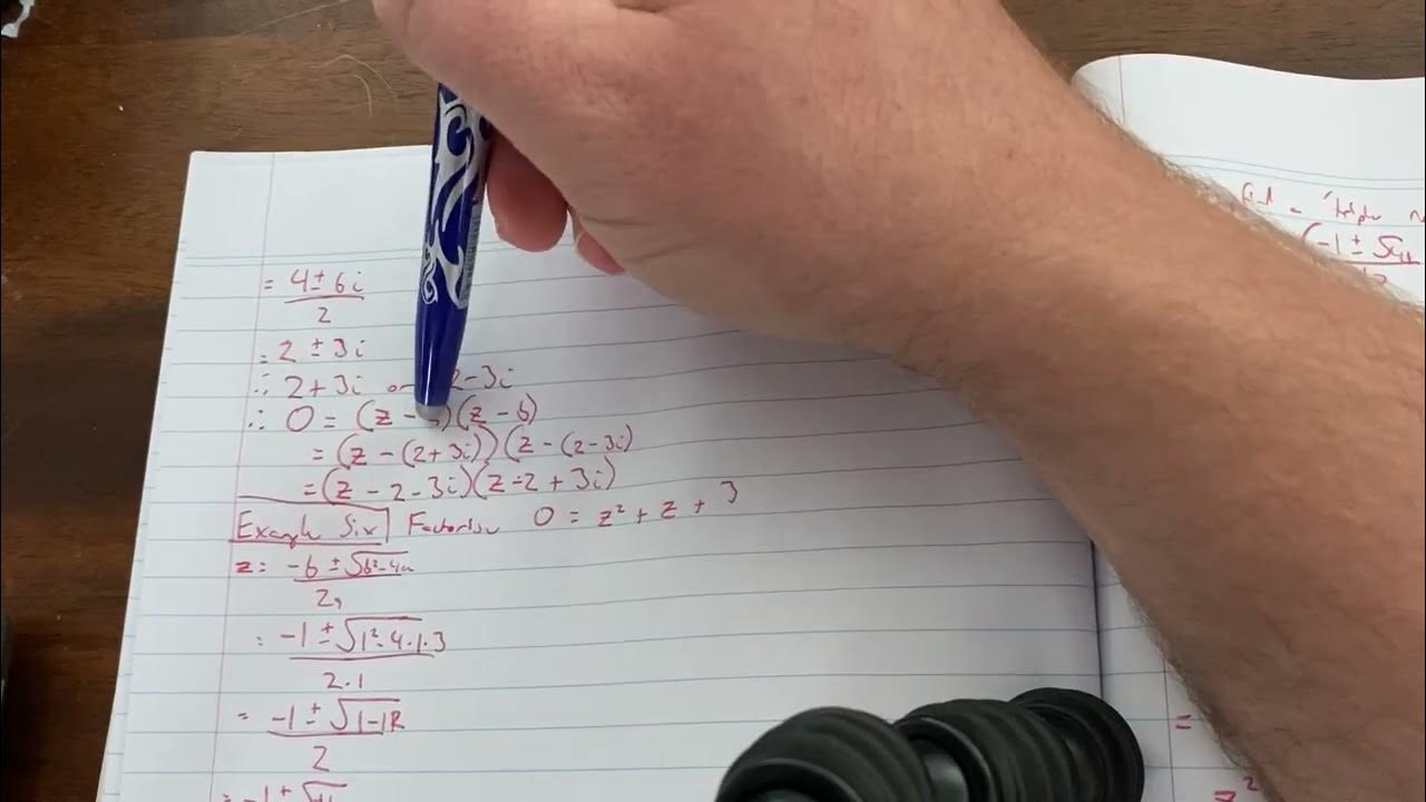 Solving Equations over the Complex Numbers - YouTube