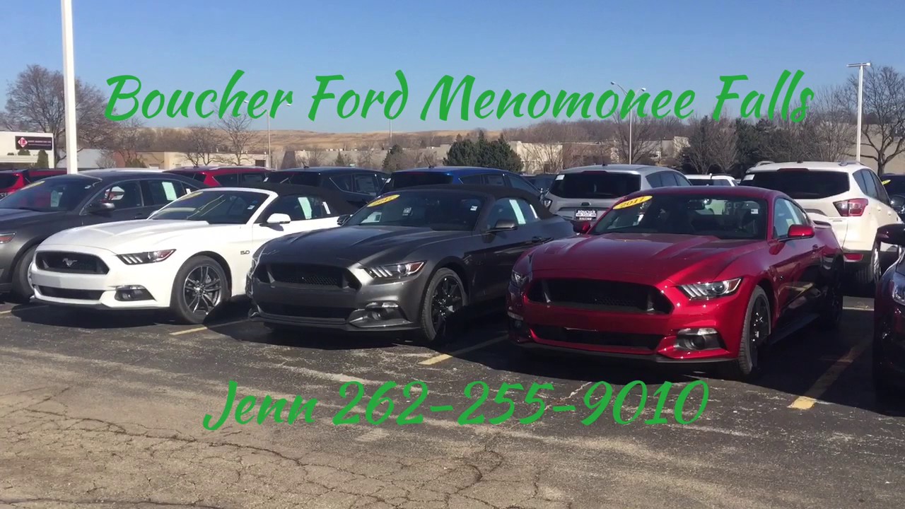 Boucher Ford Menomonee Falls New Mustangs JM - YouTube