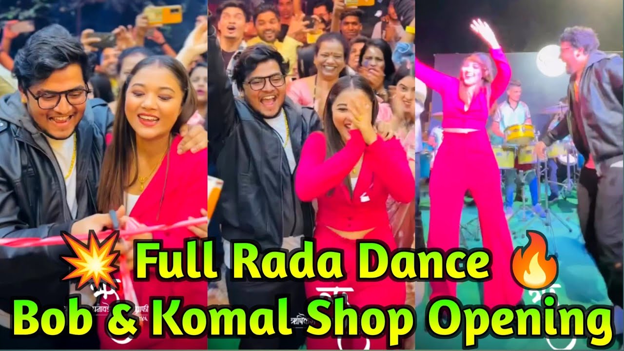 Bob and Komal New shop opening Live 🥳| Full to masti 🔥| Bob and Komal ...