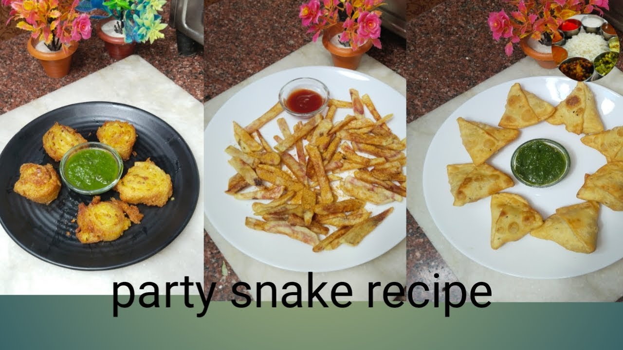 Party snake recipe samosa with french fries #kitchenfoodideas #trending ...
