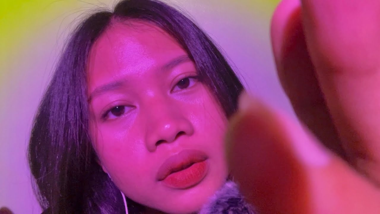 ASMR up close face touching, tracing and tapping (gentle spoken) | 🇵🇭 ...
