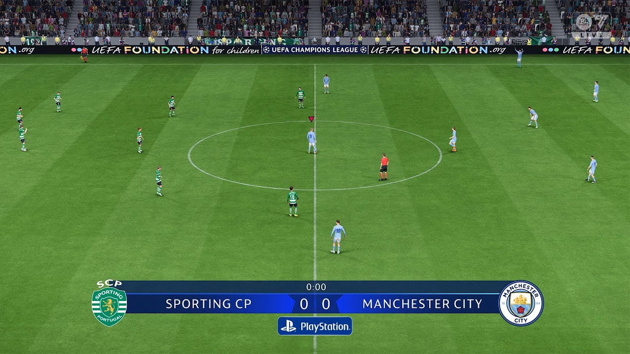 EA SPORTS FC 24 FIFA Gameplay - Sporting CP vs Manchester City - UEFA ...