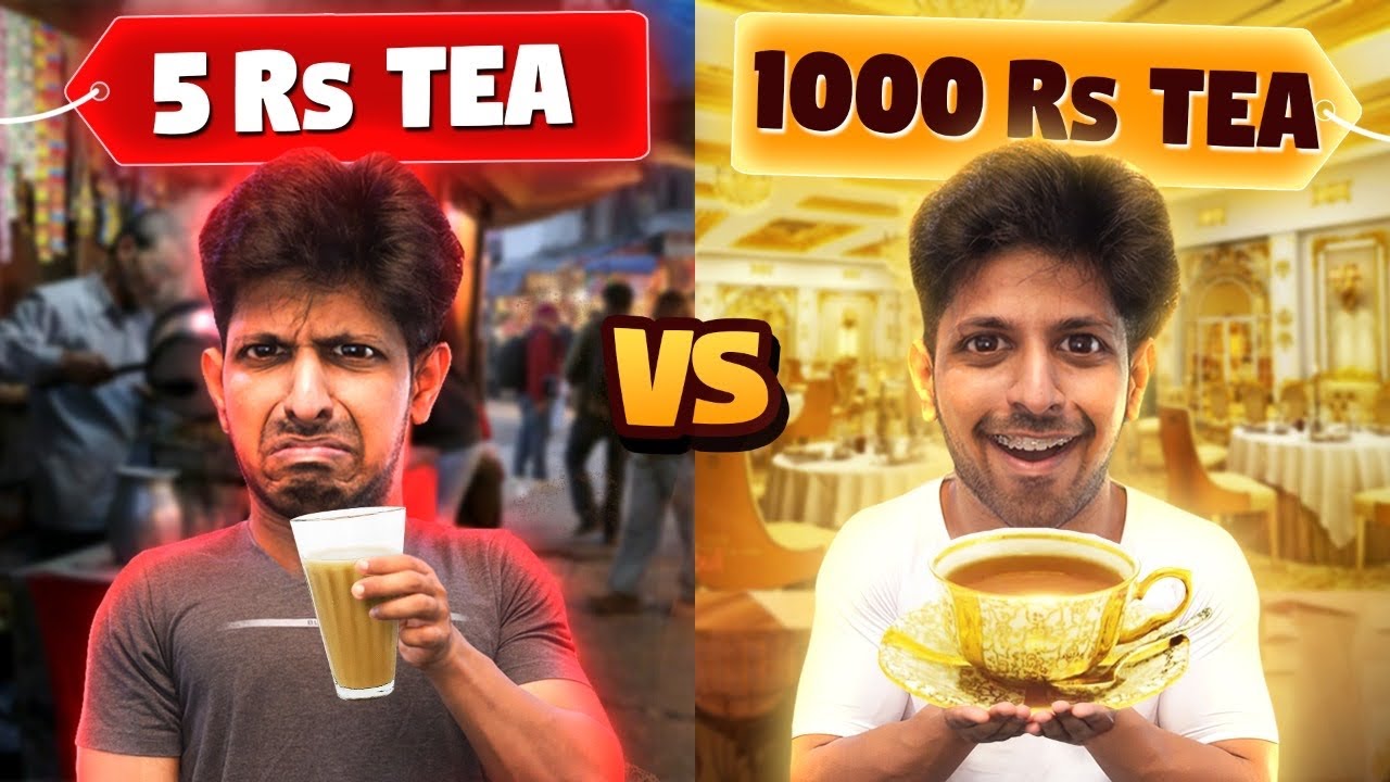 RS 5 TEA vs RS 1000 TEA 🤯 - MOST EXPENSIVE TEA in Chennai 😱☕️ - YouTube