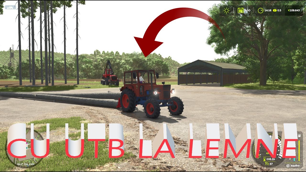 FS25 UTB Mod Farming simulator 25 cu utebeul la lemne UTB FS25 - YouTube