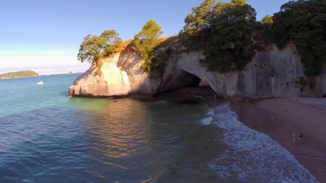 Cathedral Cove from above - YouTube