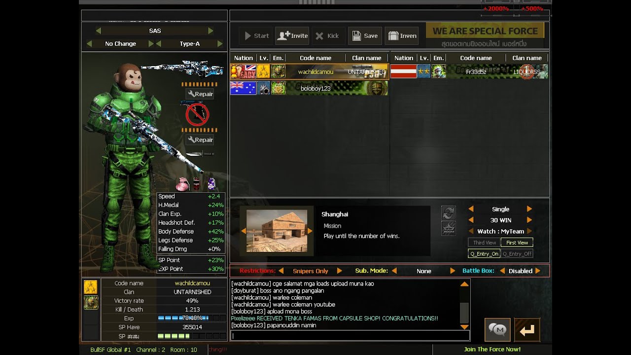 warlee bullsf game with new tropa#subscribe #specialforce - YouTube