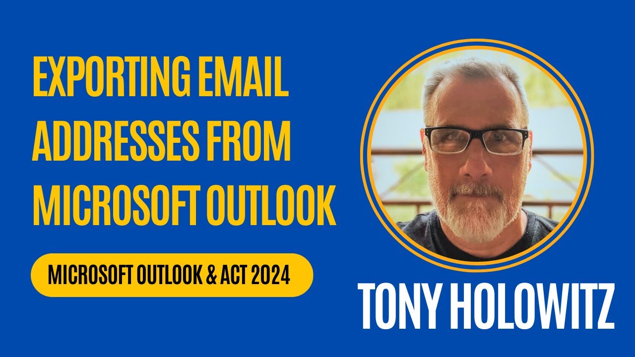 Exporting Forgotten Email Addresses from Outlook to Act CRM - YouTube