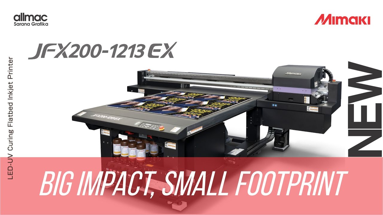 MESIN BARU - Mimaki JFX200-1213EX [UV LED Flatbed Inkjet Printing ...