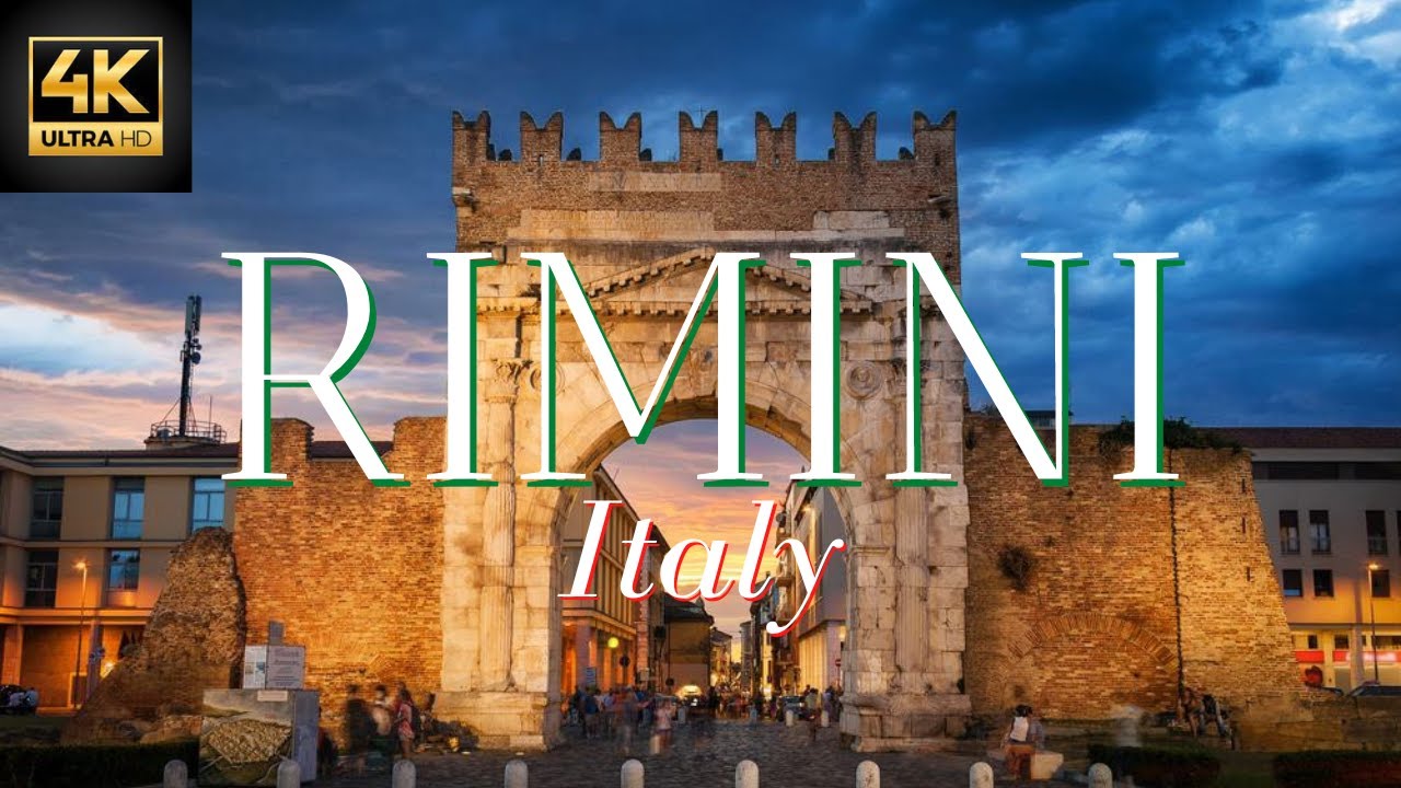 The Beautiful Italian city of Rimini Italy: 4k Aerial Drone Footage ...