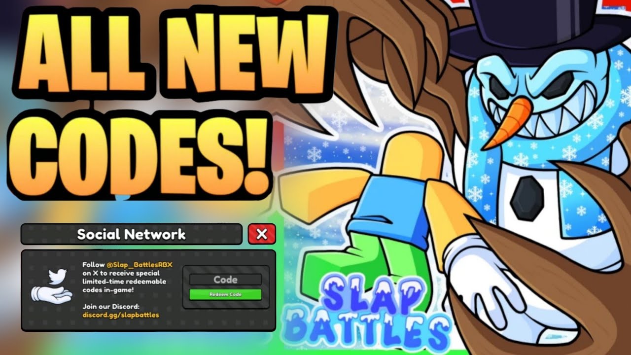 ️NEW ️ ALL WORKING CODES FOR SLAP BATTLES IN 2024! ROBLOX SLAP BATTLES ...