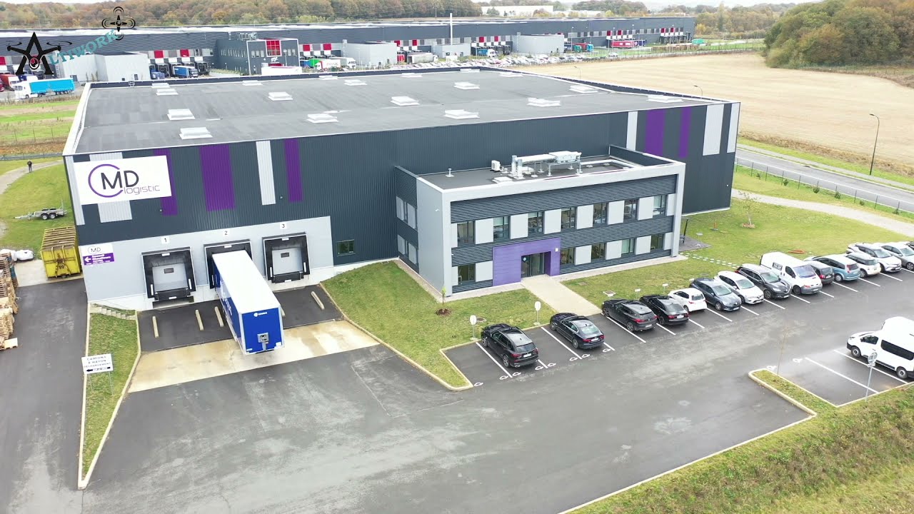 MD LOGISTIC visite filmée par drone - YouTube