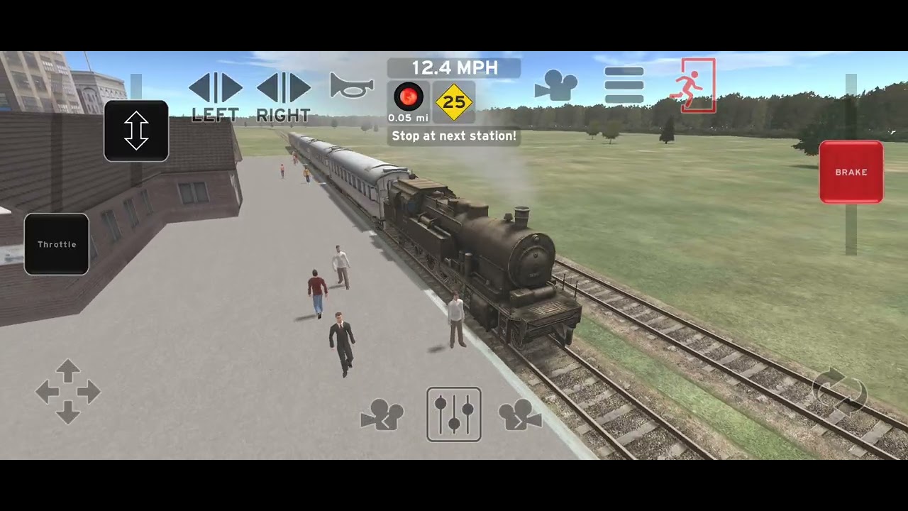 Passenger train simulator - YouTube