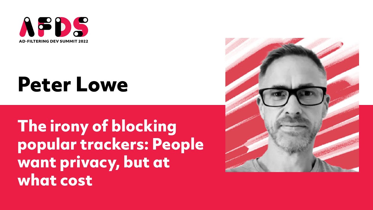 Peter Lowe: “The irony of blocking popular trackers. People want ...