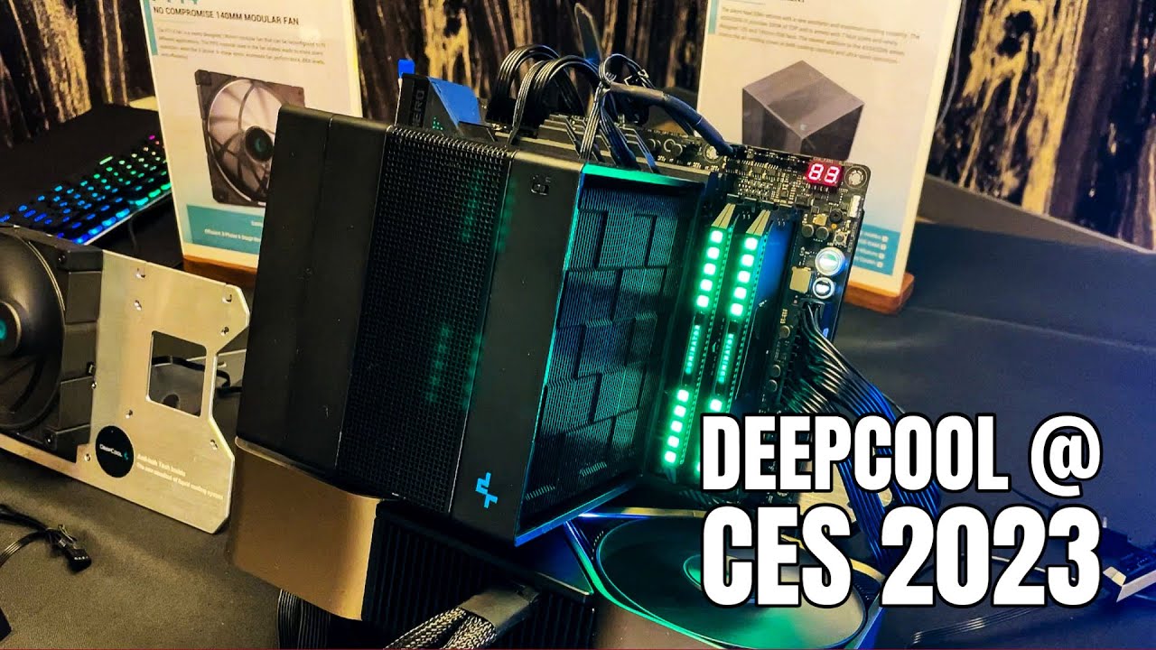 DeepCool Brings the BIGGEST Air Cooler to CES 2023! - YouTube