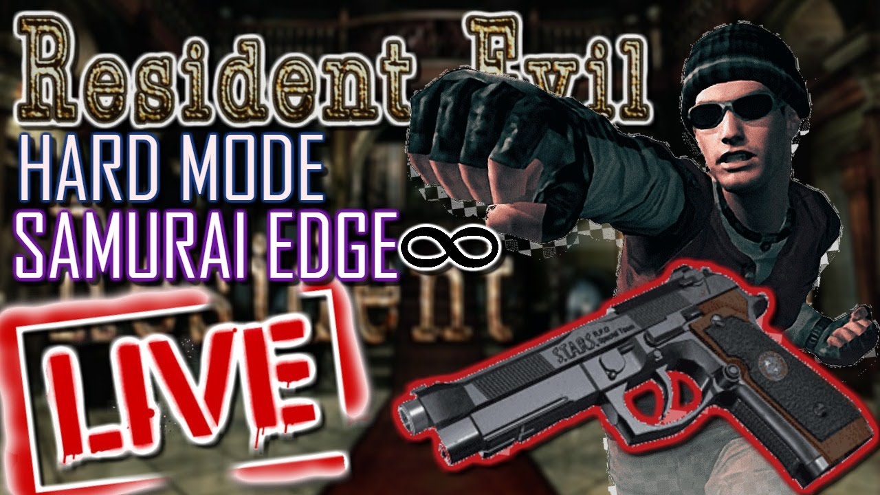 RESIDENT EVIL Remake (LiVE GRAVADA) #08: Mano Chris + Samurai Edge ♾️ ...
