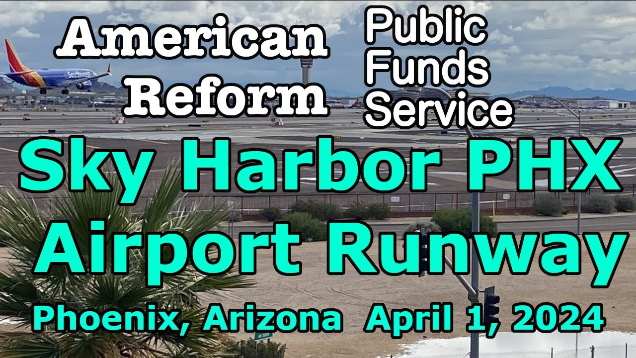 Sky Harbor Airport PHX Phoenix AZ Runway April 1, 2024 - YouTube