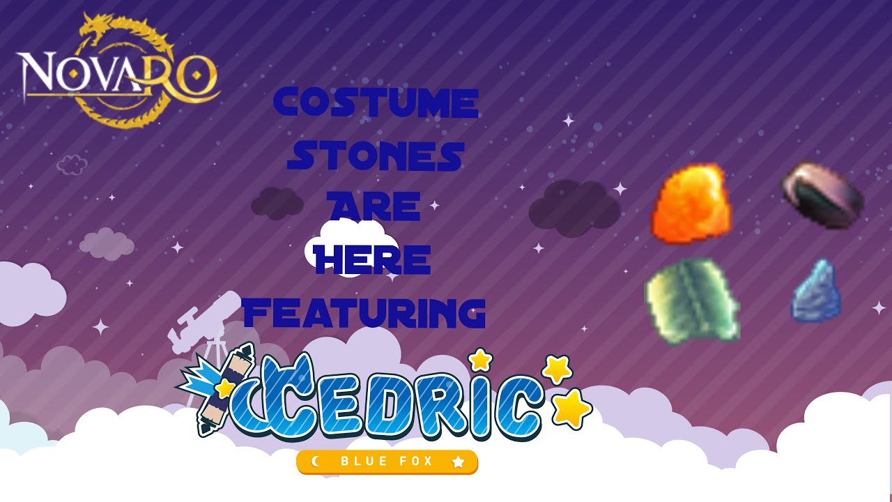 NovaRO - Costume Stones System Featuring Cedric Blue Fox - YouTube