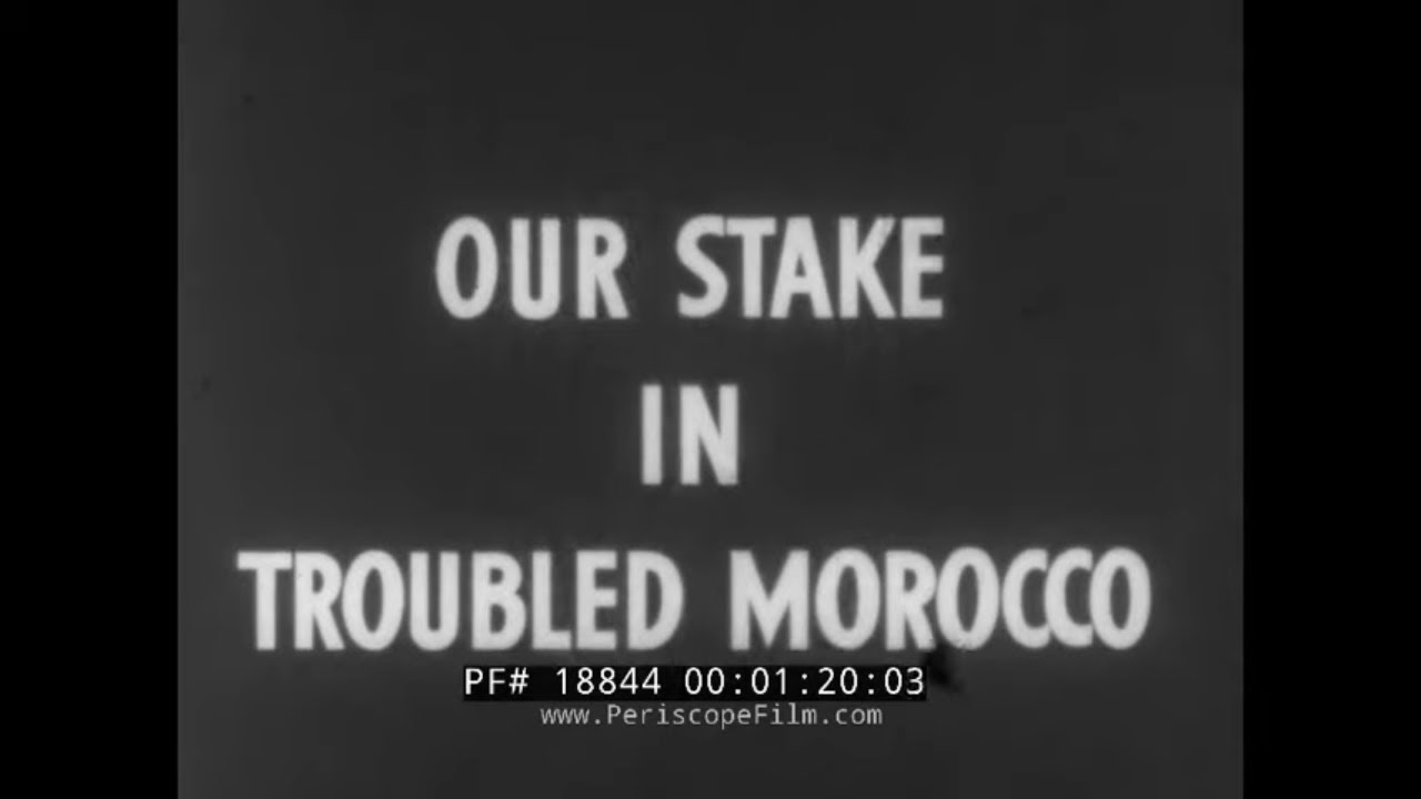 " OUR STAKE IN TROUBLED MOROCCO " 1953 B-36 BOMBER BASE MOHAMMED V ...