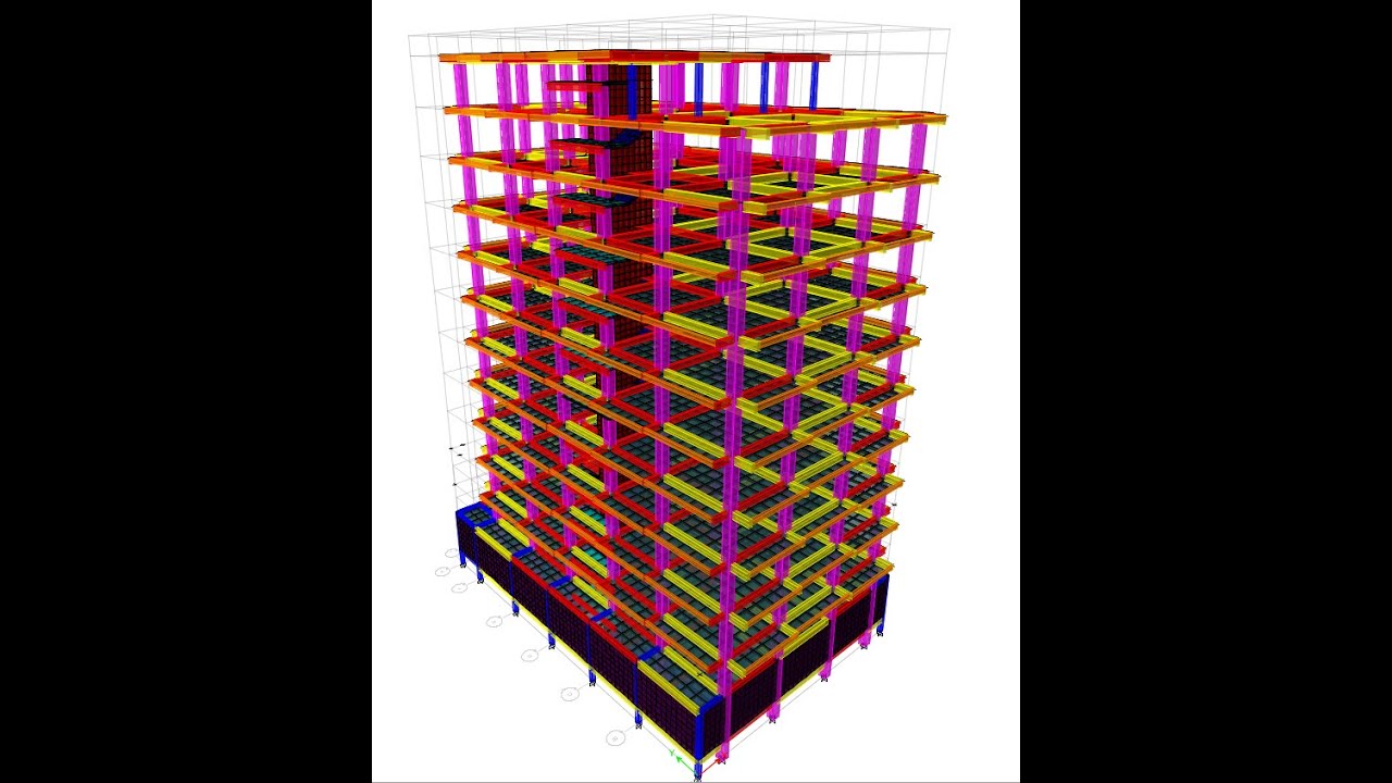 2 Define grid line (CSI ETABS 2016) - YouTube