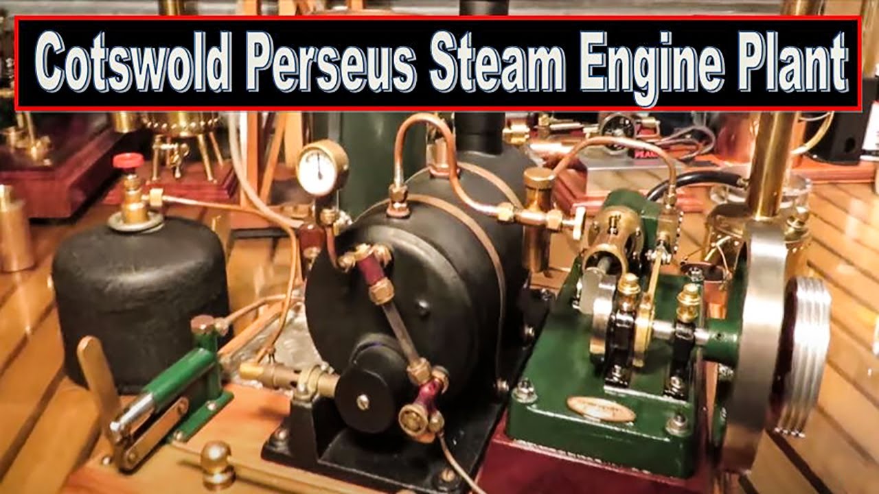 Cotswold Perseus Model Toy Steam Engine Plant running on live steam ...